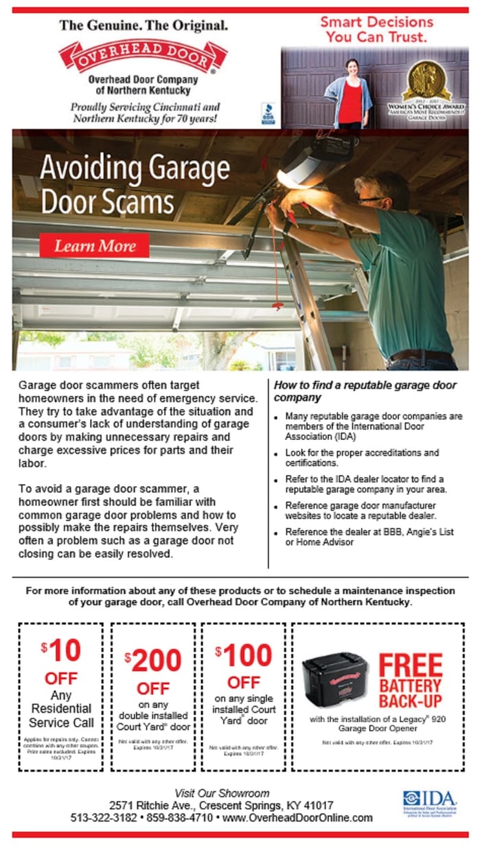 How to Avoid Garage Door Scams How to Avoid Garage Door Scams